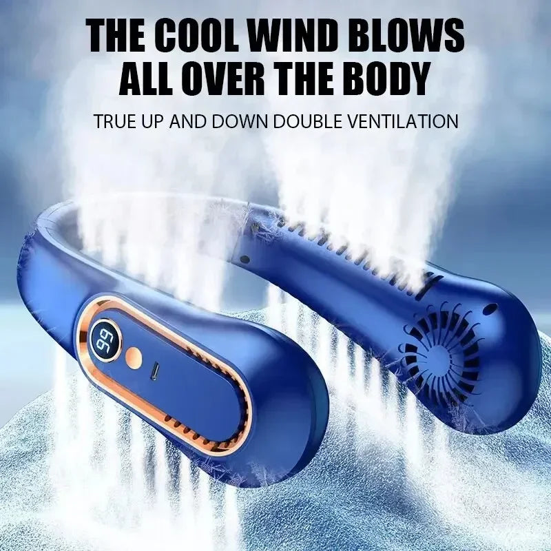 Portable Bladeless Neck Fan – USB Rechargeable – VibeKlic